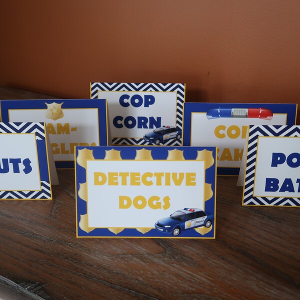 Police Favor, Police Car Favor, Emergency Services Favor, Police Party ...