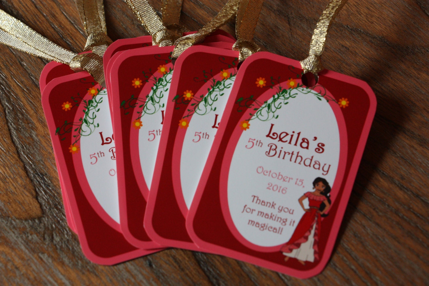 Elena of Avalor Themed Party *** CUSTOMIZABLE *** Favor Tags - Gift ...
