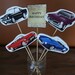 Antique / Vintage Car Theme - Centerpiece Skewers - Mustang, Corvette ...