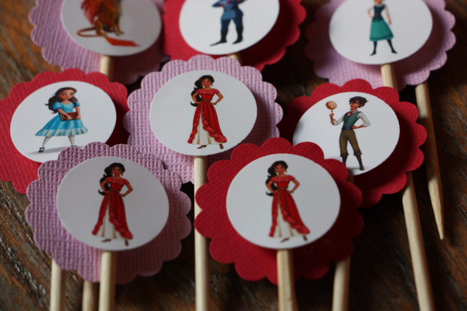 Elena of Avalor Themed Cupcake Toppers (princess Elena)- Set of 12 - Etsy