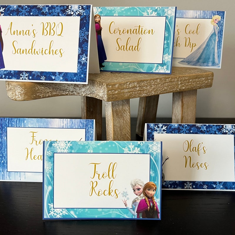 Frozen Place Cards - Etsy