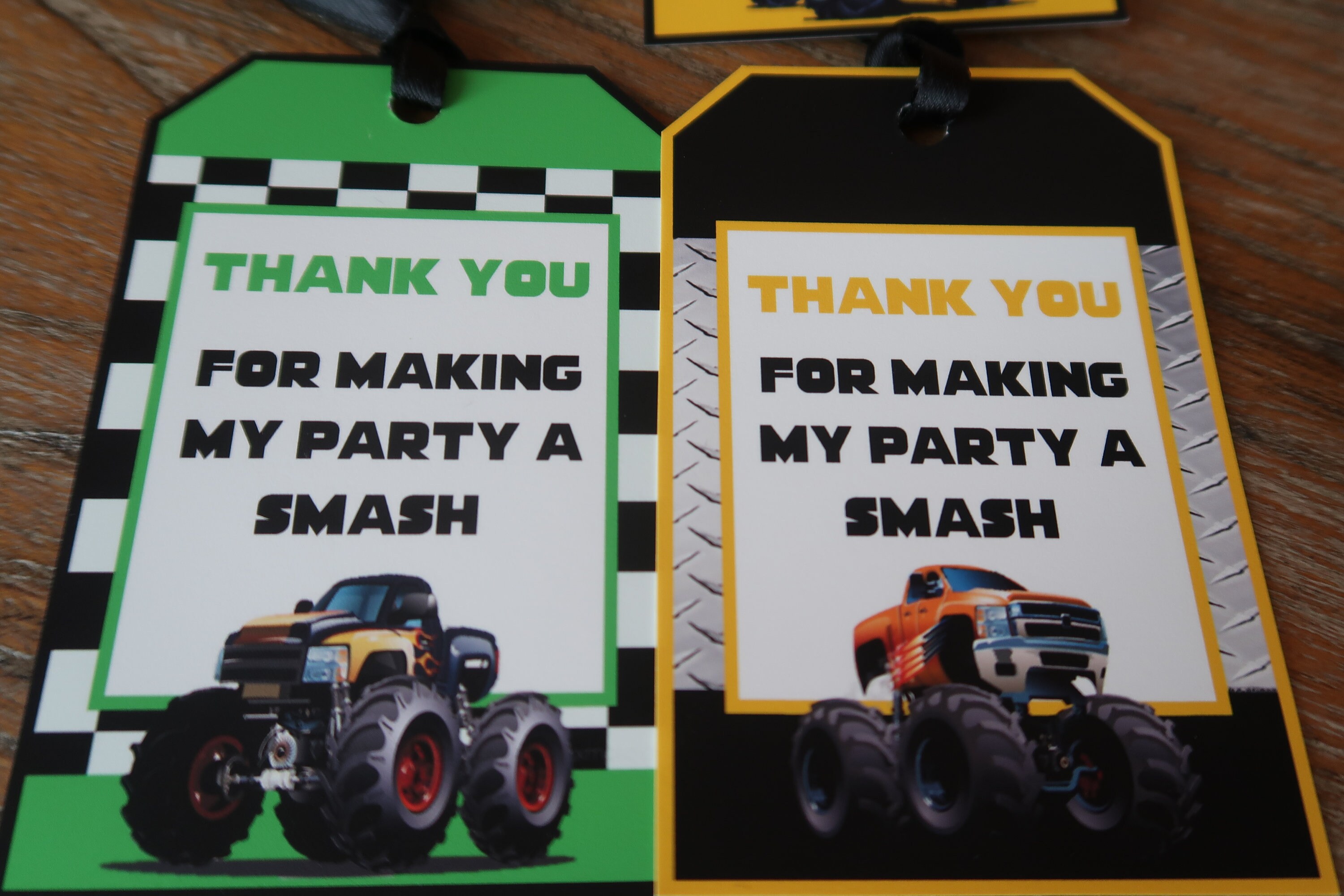 Monster Truck / Monster Jam Themed Party *** CUSTOMIZABLE *** Favor ...