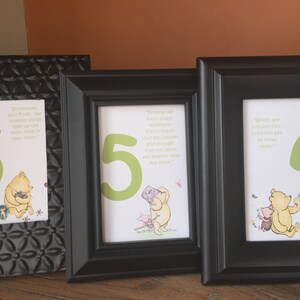 Classic Winnie the Pooh and Friends Table Number Cards (winnie the Pooh ...