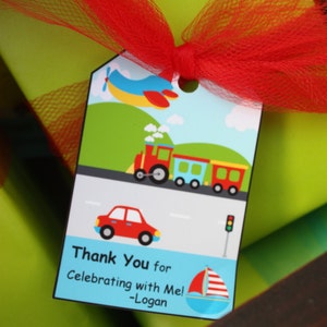 Transportation Themed / Vehicle Themed Party *** CUSTOMIZABLE *** Favor ...