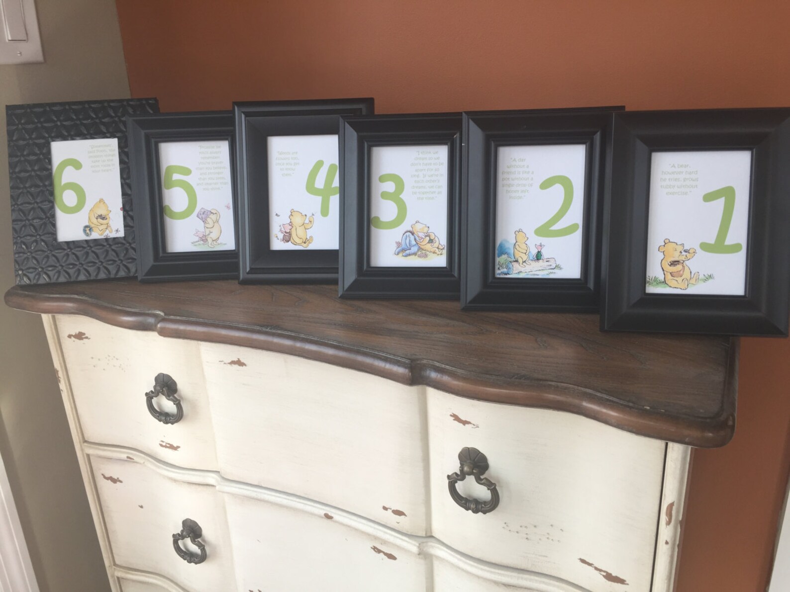 Classic Winnie the Pooh and Friends Table Number Cards winnie | Etsy