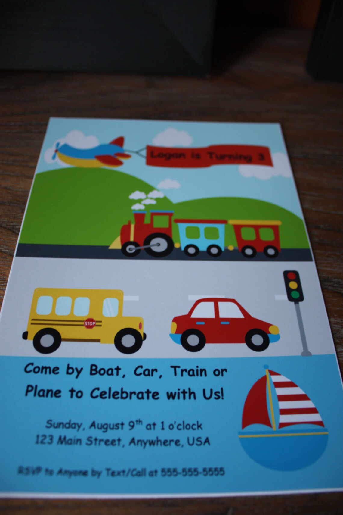 Transportation Themed / Vehicle Themed Party CUSTOMIZABLE - Etsy