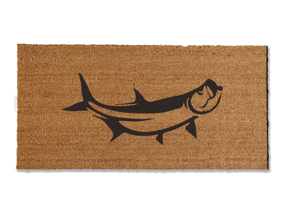 Tarpon Doormat, Fishing Doormat, Avid Angler, Multiple Sizes, Man Cave ...