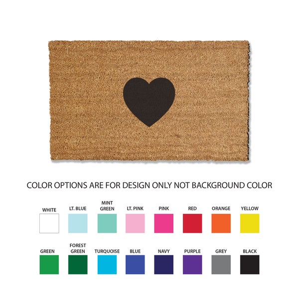 Heart Doormat - Etsy