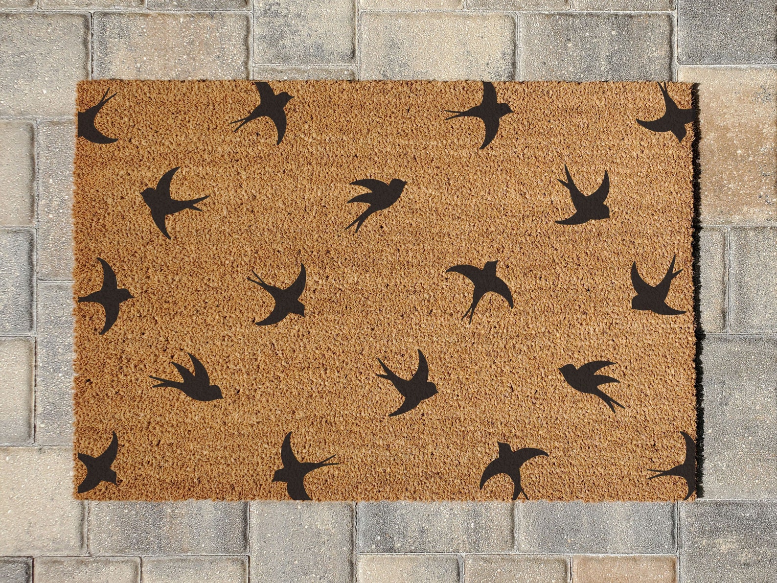 Bird Patterned Doormat Multiple Sizes Large Doormat Extra | Etsy