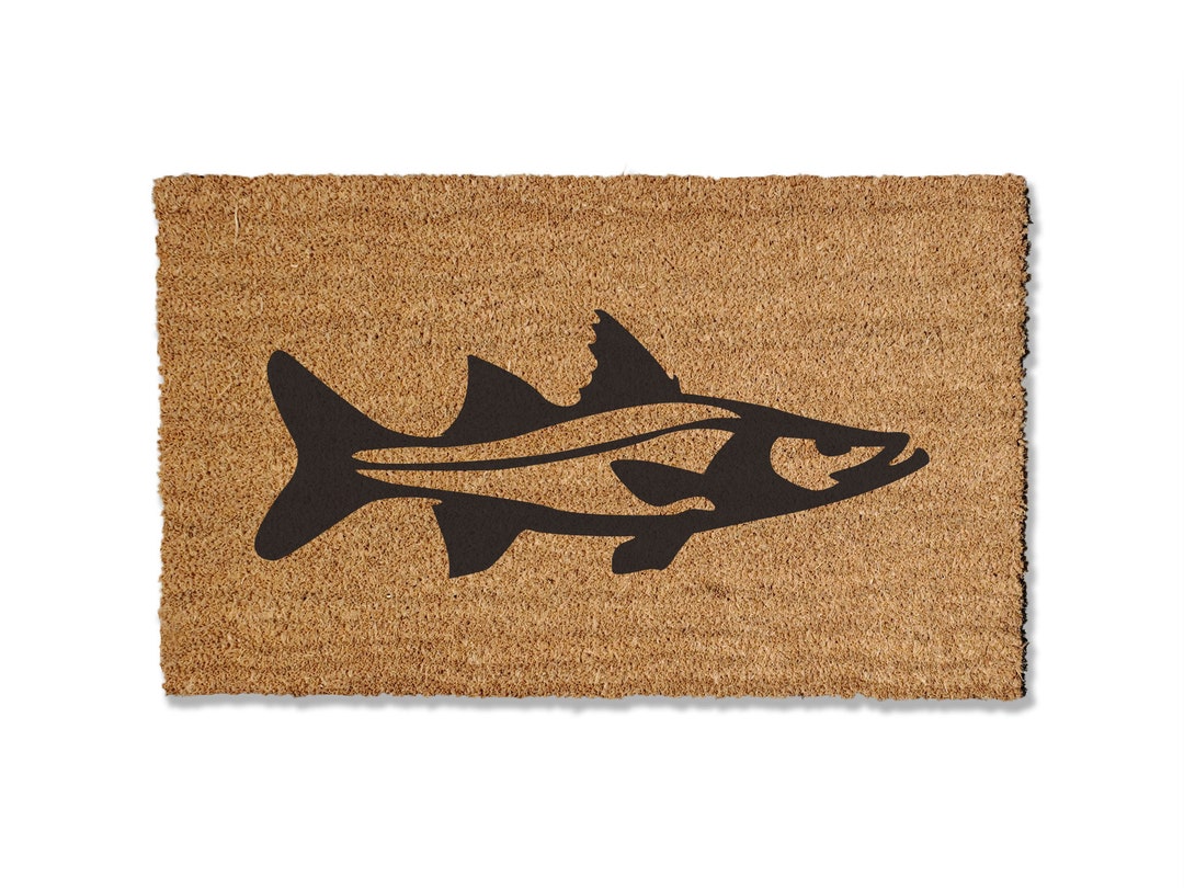 Snook Doormat, Fish Doormat, Father's Day Gift, Coir Doormat, Welcome ...