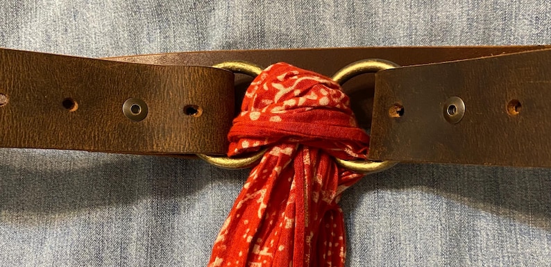 Leather Scarf Belt / Free Shipping - Etsy