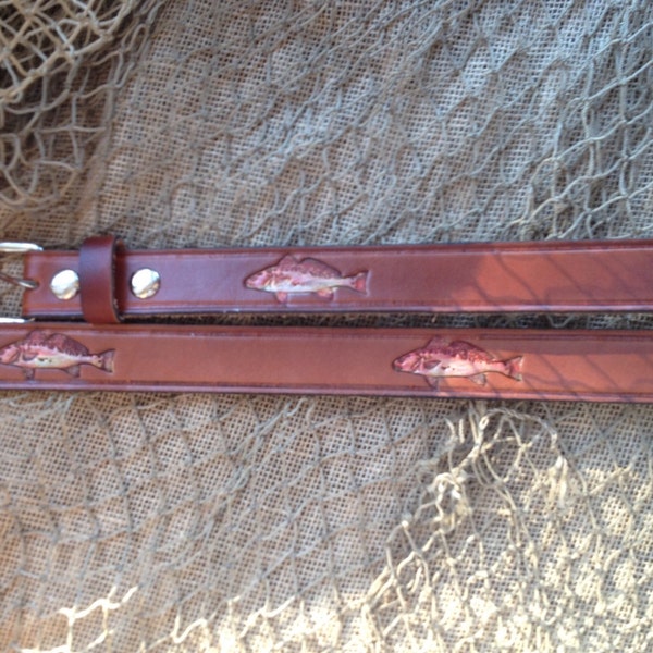 Stamped Leather Belt - Etsy