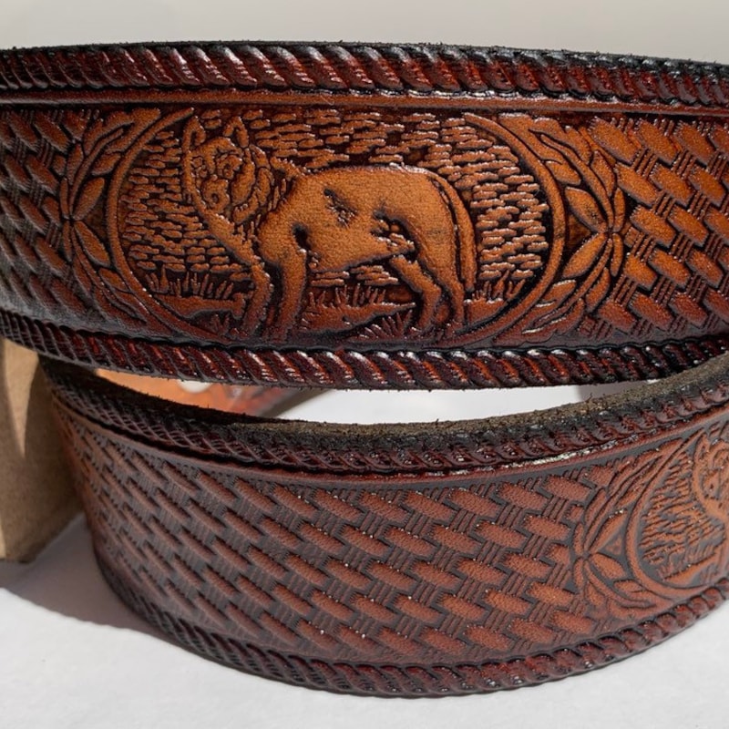 Mans Belt Buckle Wolf - Etsy