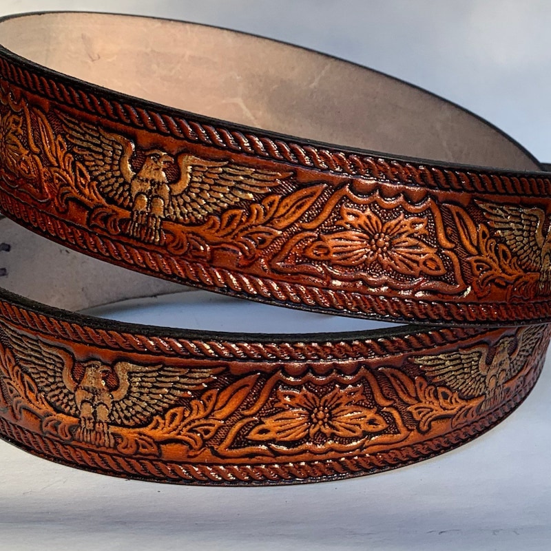 Leather Belt Buckle Painted - Etsy