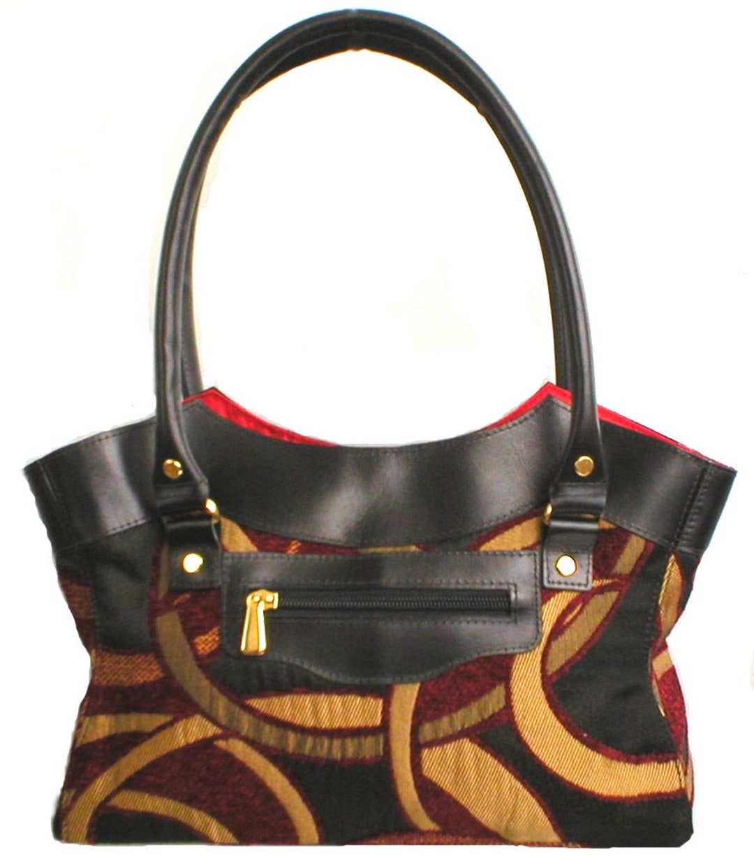 FLORENCE Handbag in Tapestry and Leather - Etsy