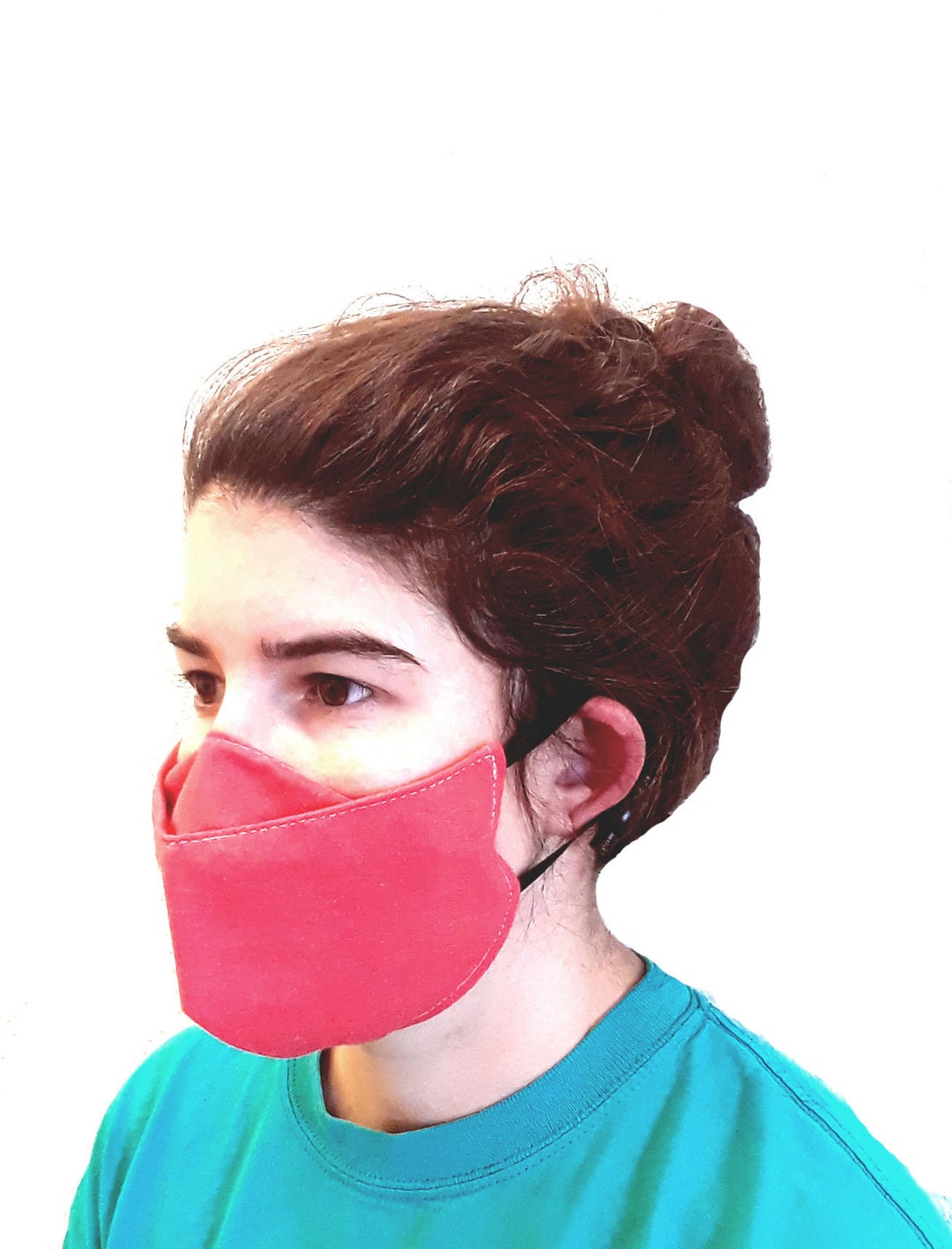 Cotton HYBRID FITTED Adult and Kids Mask With Adjustable Ear Loops ...