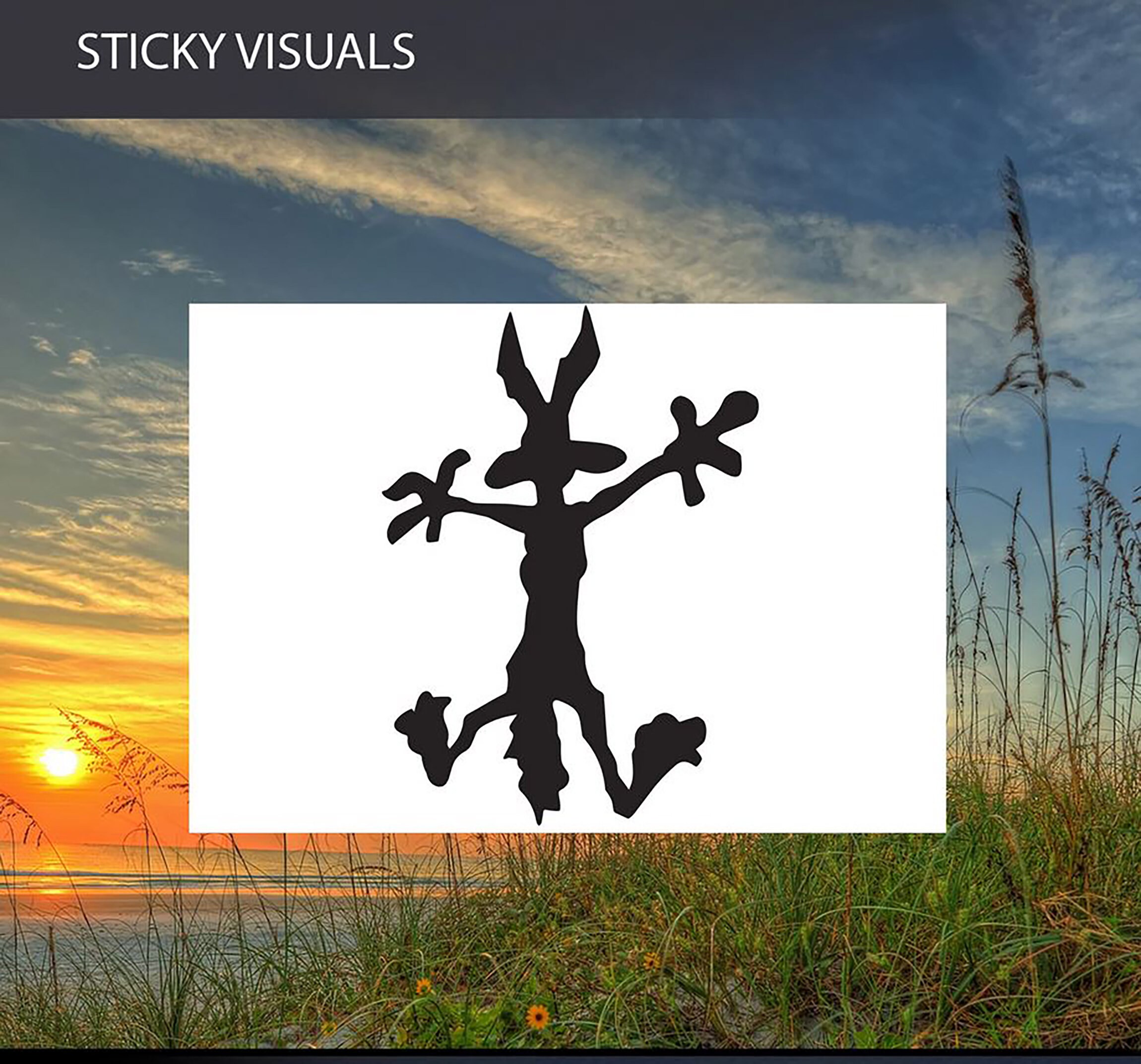 Coyote Splat Window Decal Sticker coyote splat coyotesplat - Etsy