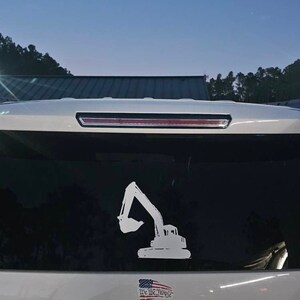 My Husband Still Plays in Dirt Excavator Window Decal Sticker Pick Size ...