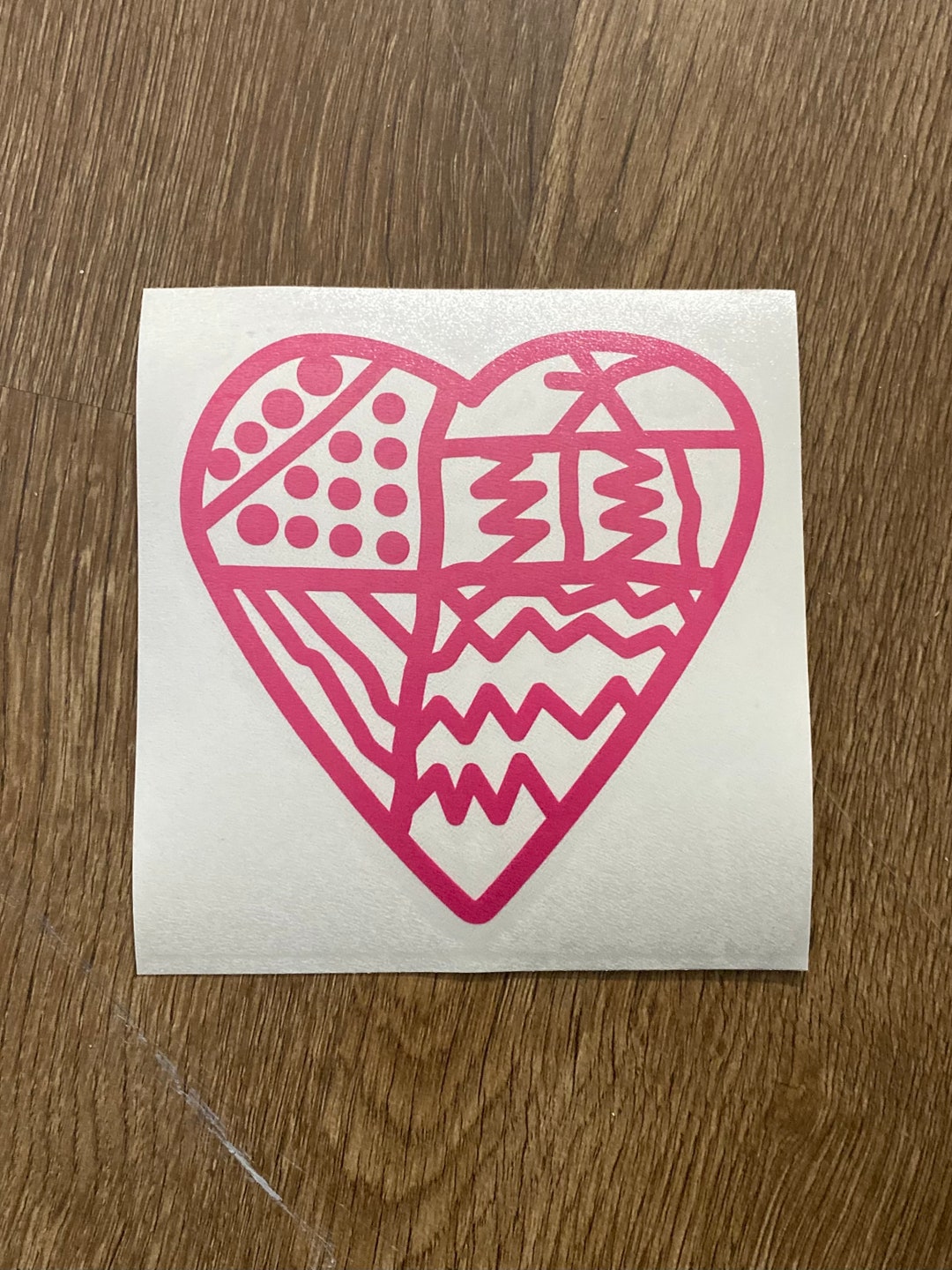 Heart Drawn by Meela Window Decal Sticker Love #heart #meelak #love - Etsy