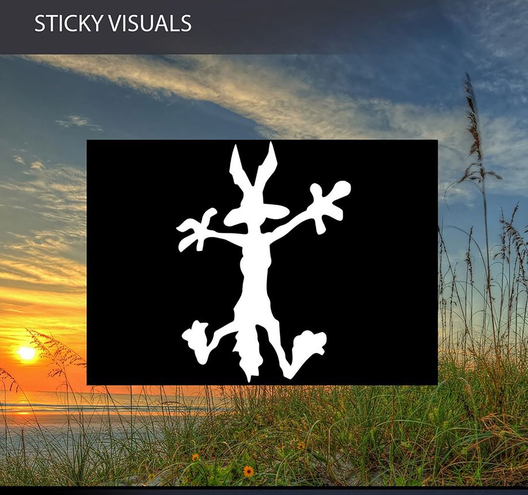 Coyote Splat Window Decal Sticker #coyote #splat #coyotesplat - Etsy