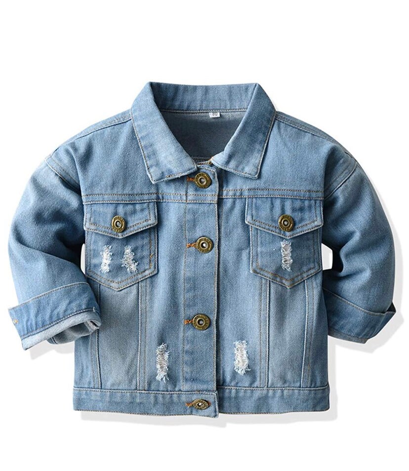 Custom Name Embroidered Jean Jacket - Etsy
