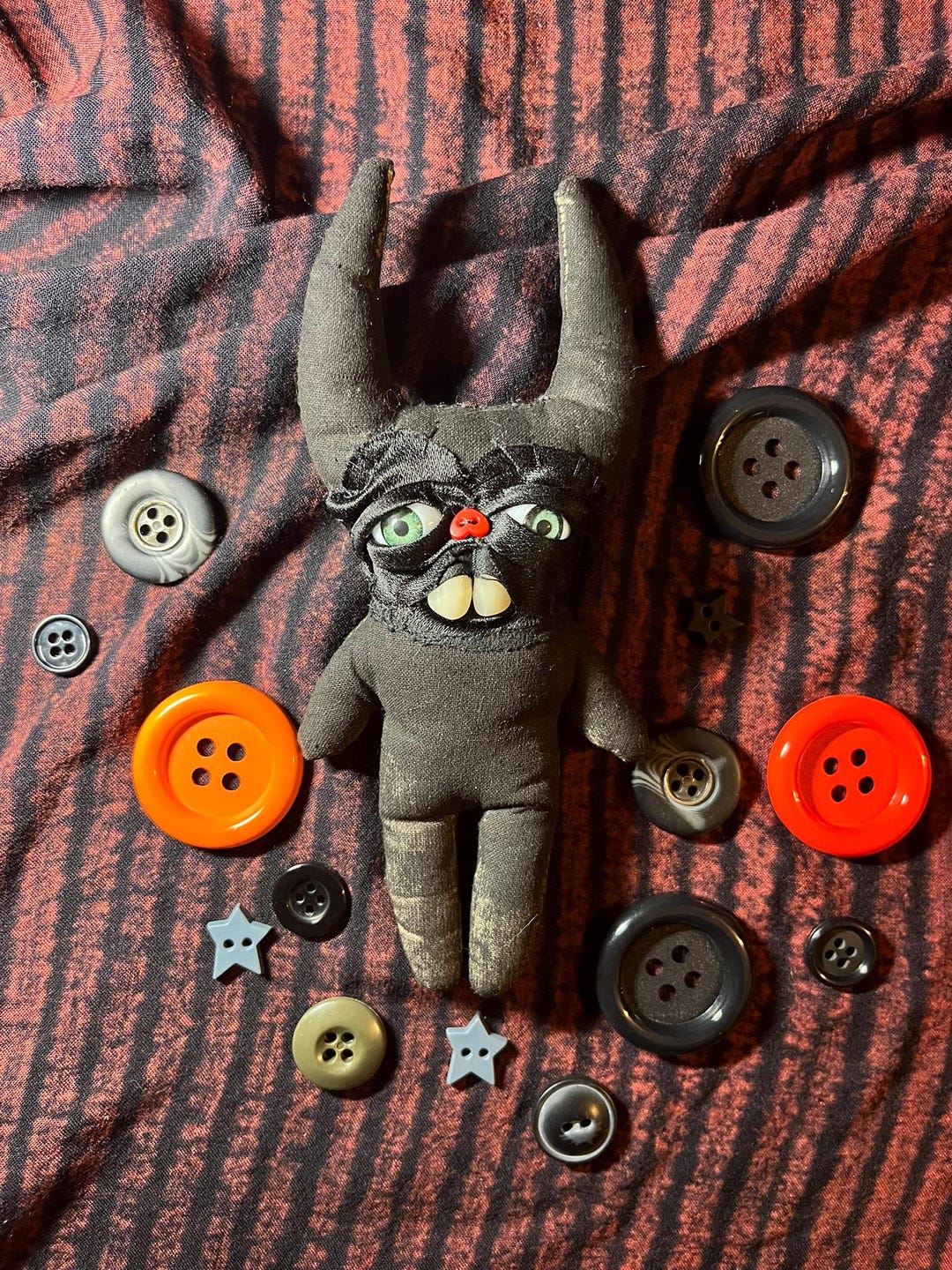 Crusty Imp Handmade Art Doll - Soot - Etsy
