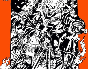 Ghost Rider Stencils - Etsy