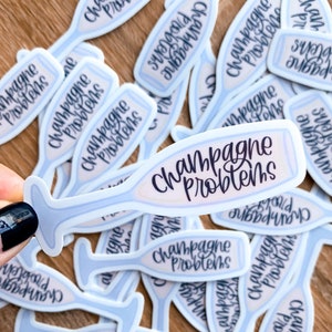Champagne Problems Sticker Evermore Taylor Swift Swiftie - Etsy