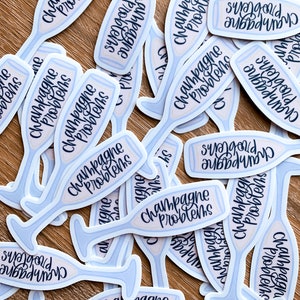 Champagne Problems Sticker Evermore Taylor Swift Swiftie - Etsy