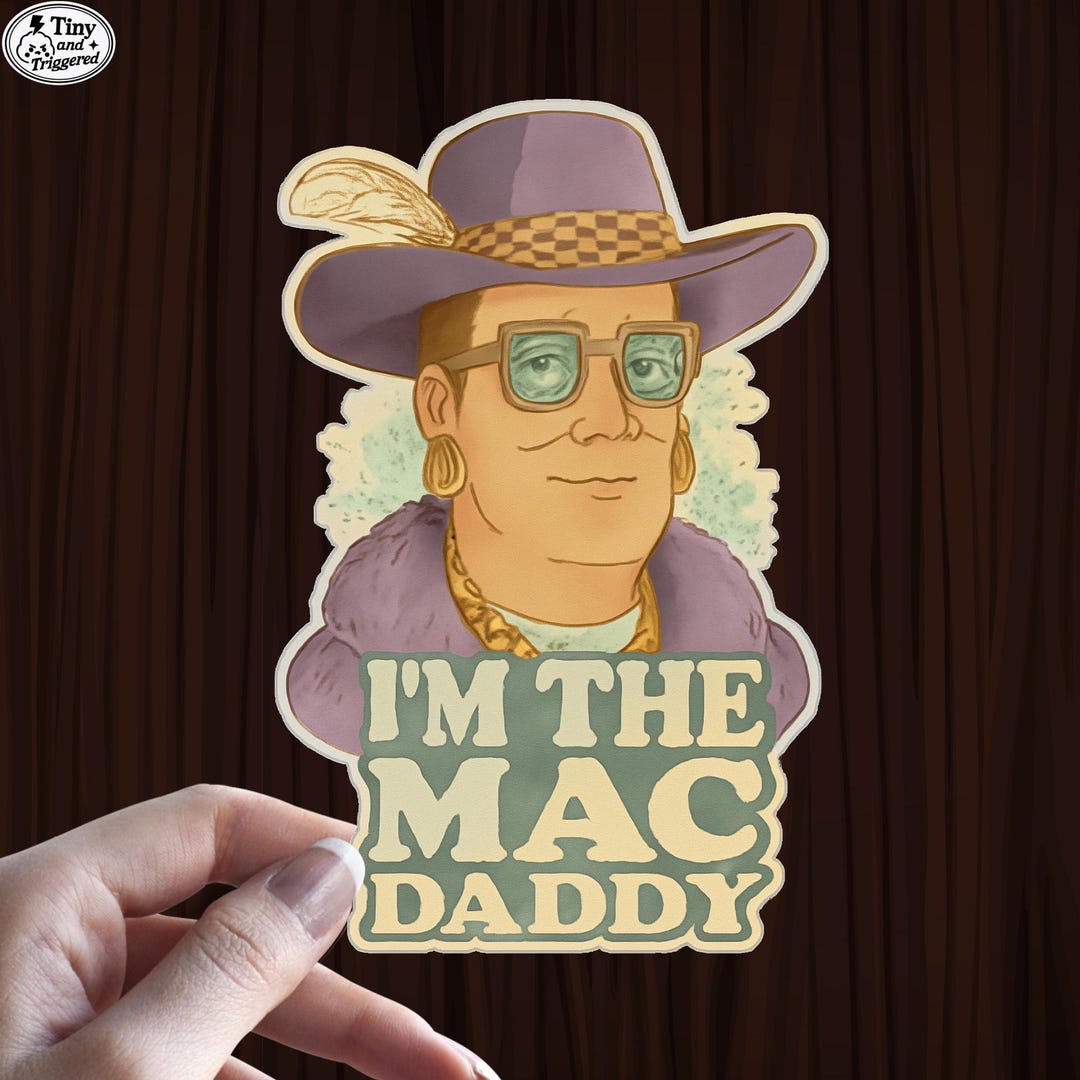I’m the Mac Daddy Sticker, Pimp Hat Sticker, Water Bottle Decal, Daddy ...
