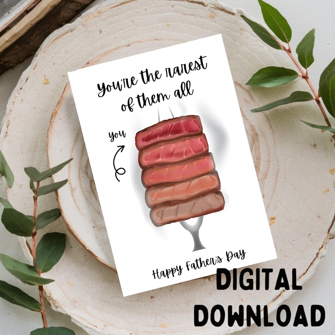 You're the Rarest of Them All- Cute / Father's Day Greeting Card ...