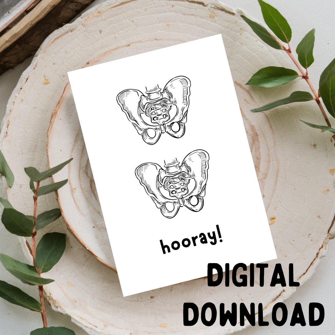 Hip Hip Hooray Medical Greeting Card (digital Download) - Etsy