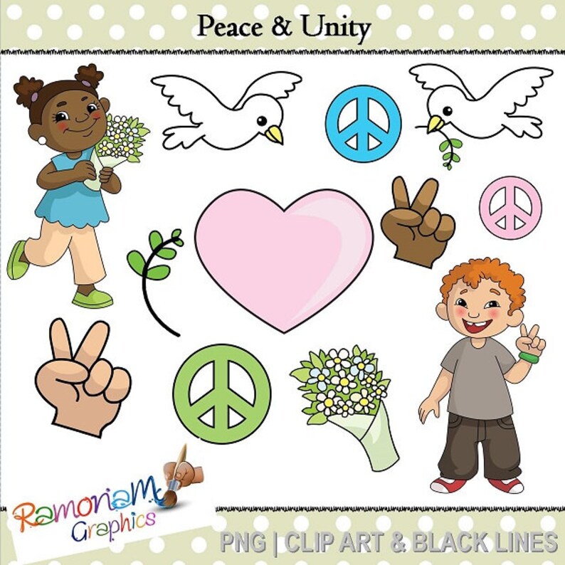 Peace and Unity Clip Art - Etsy