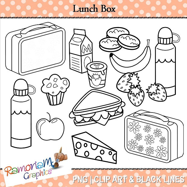 Lunch Box Coloring Page