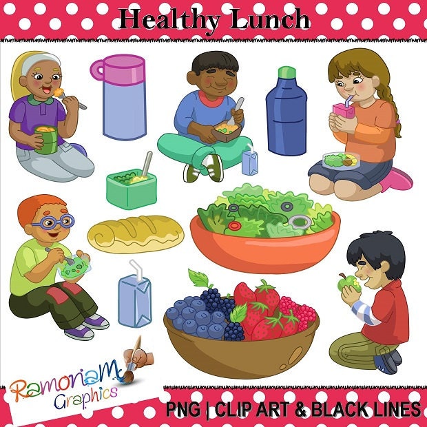 Kids Healthy Eating Clipart