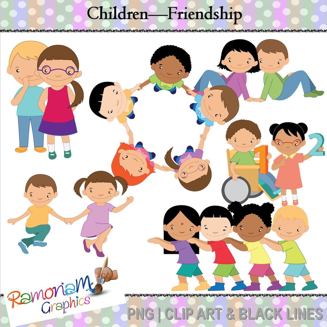 Kids Friendship Clipart Images