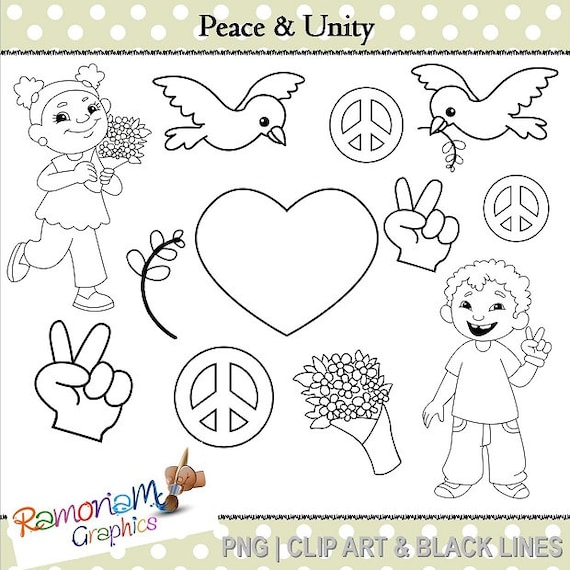 Unity Clipart Black And White