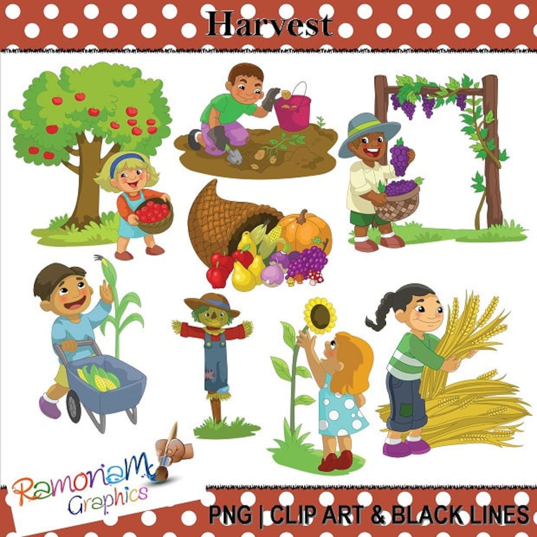 Harvest Clipart - Etsy