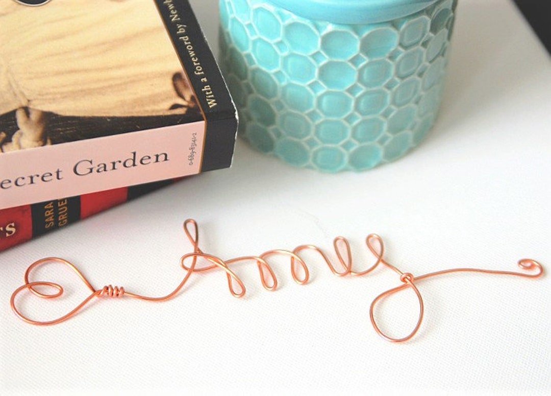 Personalized Wire Name Bookmark Name Bookmark Wire Bookmark ...