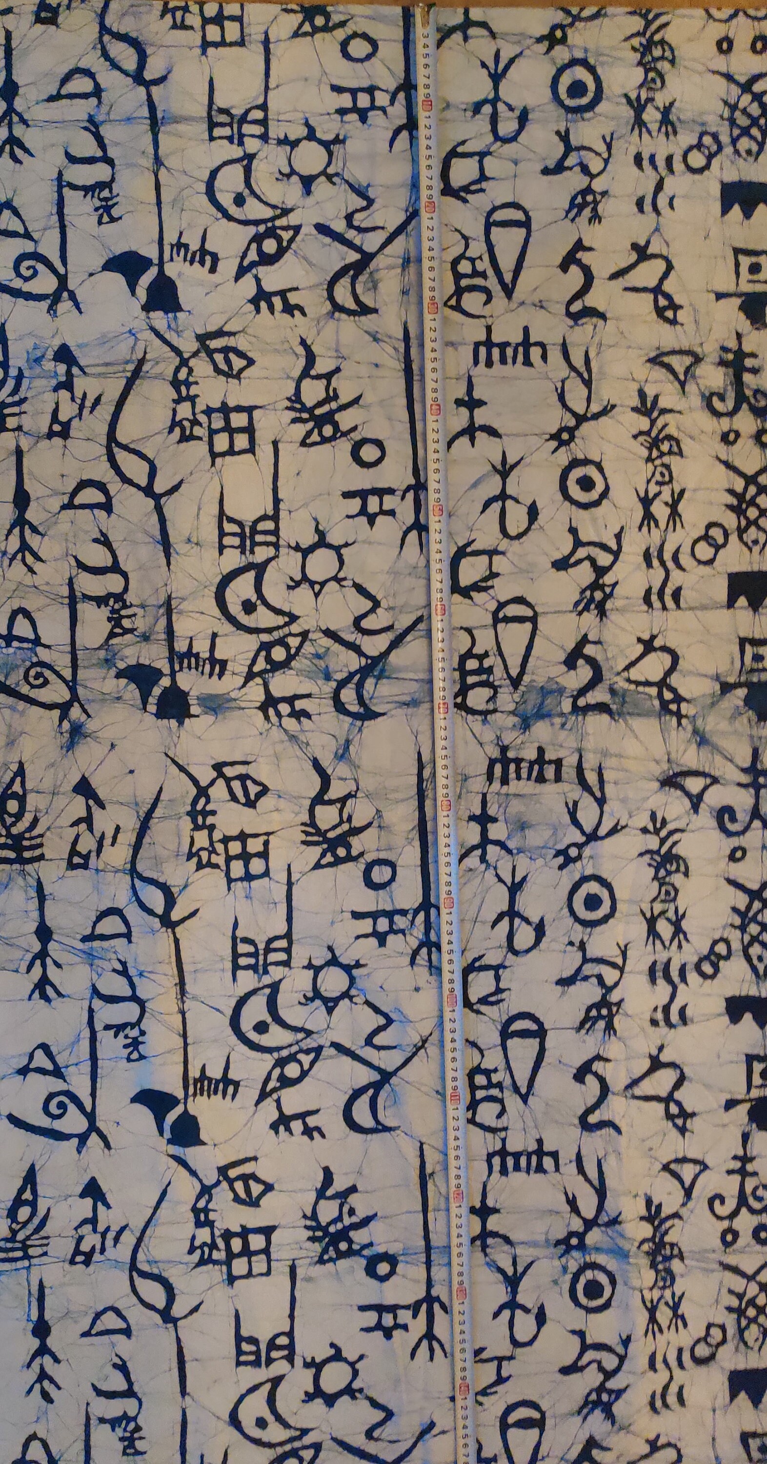 Unique Pictograph Ice Lines Texture - Chinese Handmade Batik Cotton ...