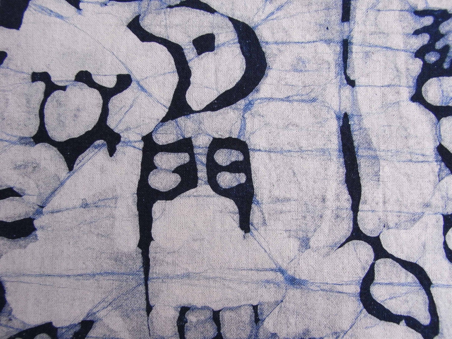 Unique Pictograph Ice Lines Texture - Chinese Handmade Batik Cotton ...