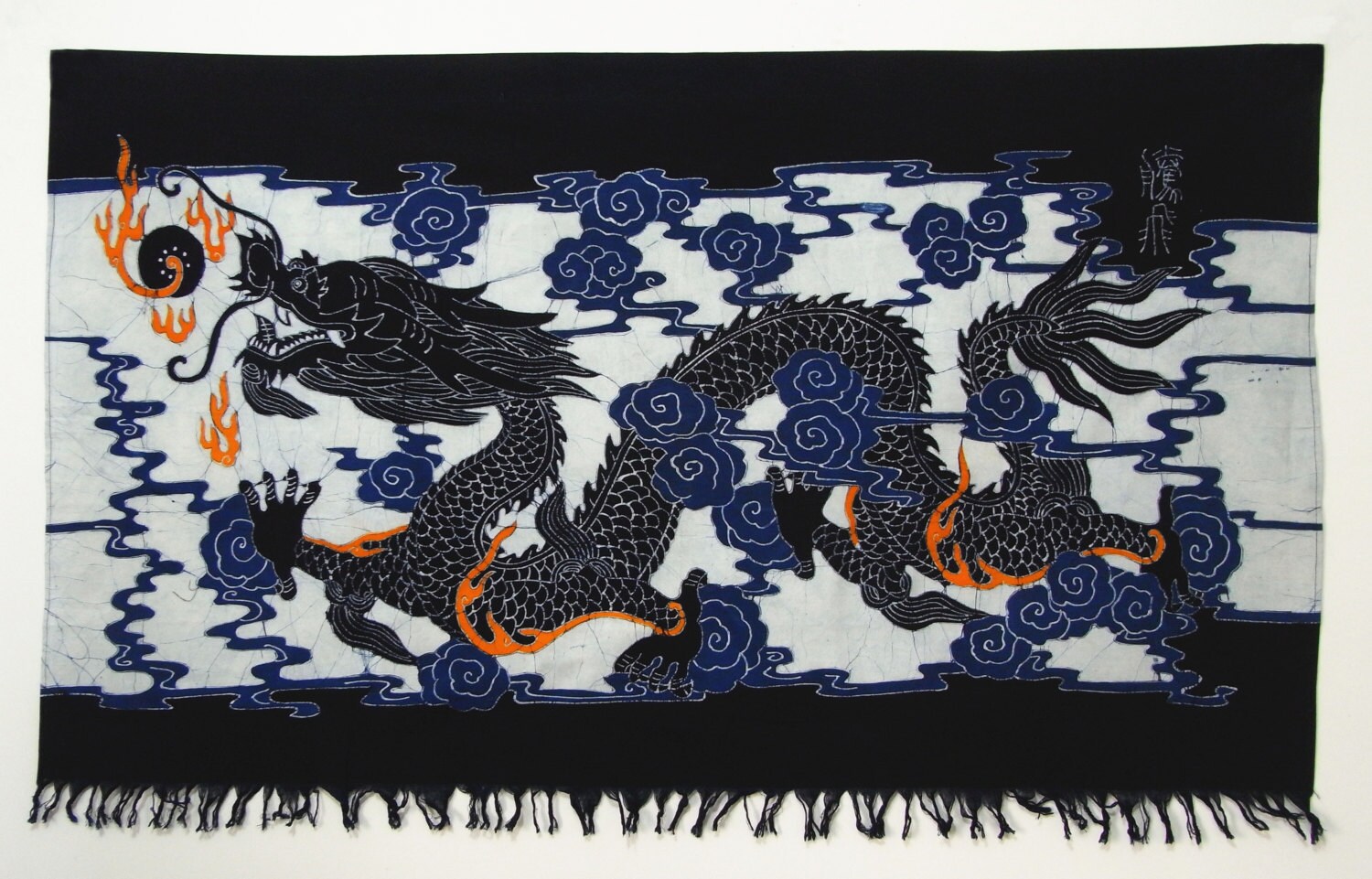 Chinese Dragon/loong Chinese Ethnic Batik Painting Banner Tapestry Wall ...