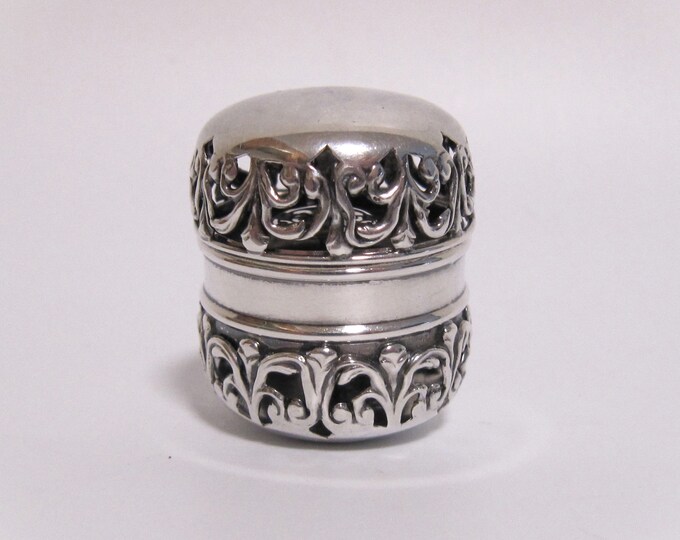 Antique Foster & Bailey Sterling Silver Chatelaine Thimble Case - Etsy