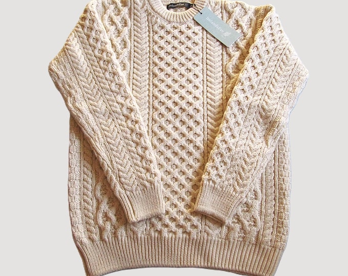 Merino Wool Aran Irish Sweater by Irelandseye Knitwear Dublin Ireland ...