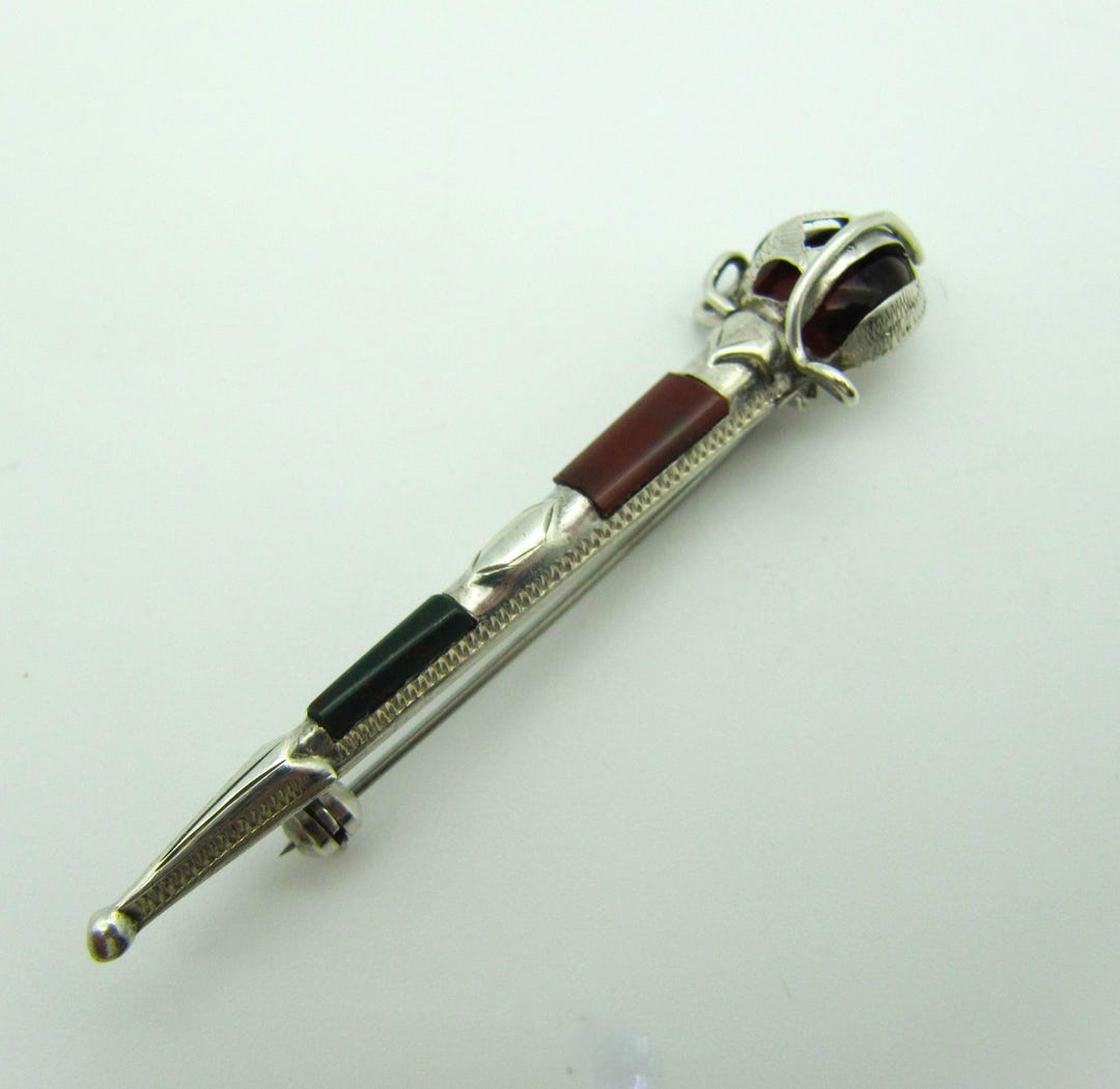 Robert Allison Sterling Silver, Carnelian and Green Bloodstone ...