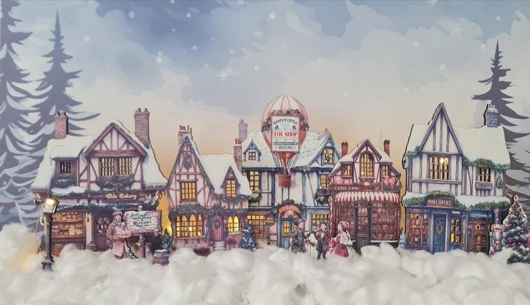 Christmas Mini Village Scene - 'hollybrook' Part 2 | Bakery, Toy Store ...