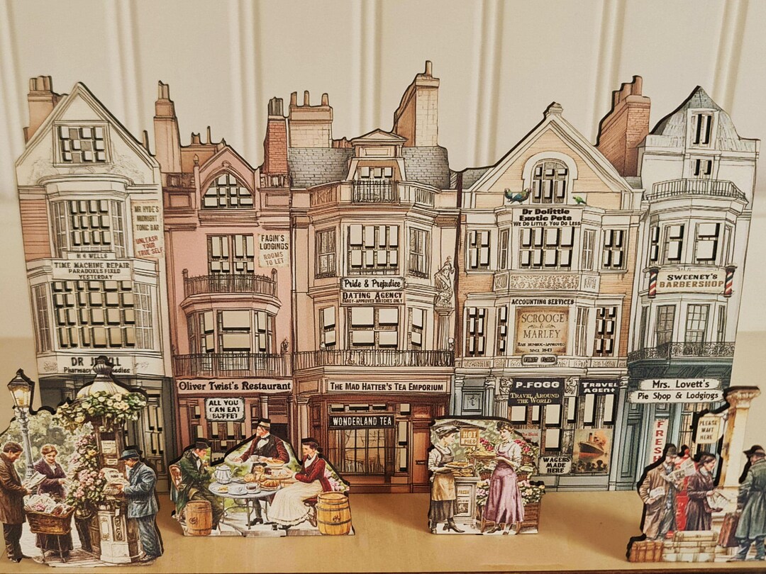 Story Street – A Miniature Literary High Street Model Village Scene Add ...