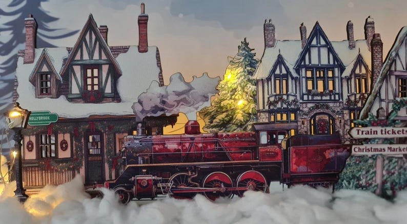 Christmas Mini Village Scene - 'hollybrook' Part 1 | Festive Railway ...