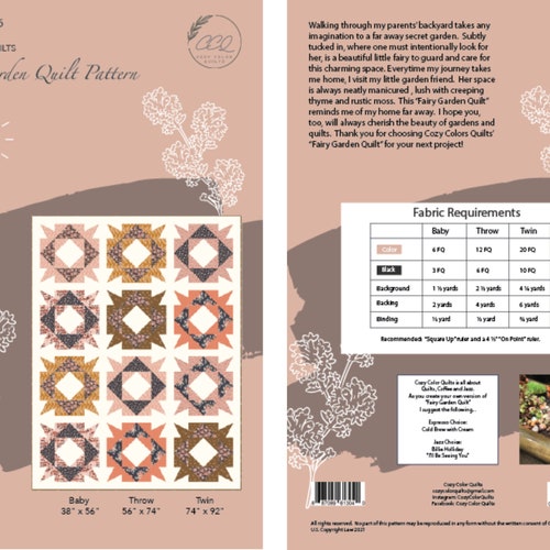 Indigo Star Quilt PDF Pattern | Etsy