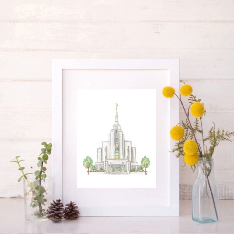 Rexburg Lds Temple Print - Etsy